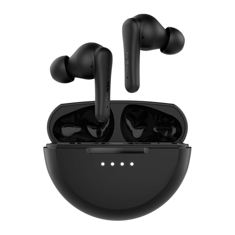 Belkin SOUNDFORM Rhythm 完全ワイヤレスイヤホン Bluetooth 5.3 マルチポイント対応 5.8mmドライバー 最大30時間音楽再生 通話ノイズリダクション ワイヤレス急速充電 ステレオ/モノモード対応 タッチ...