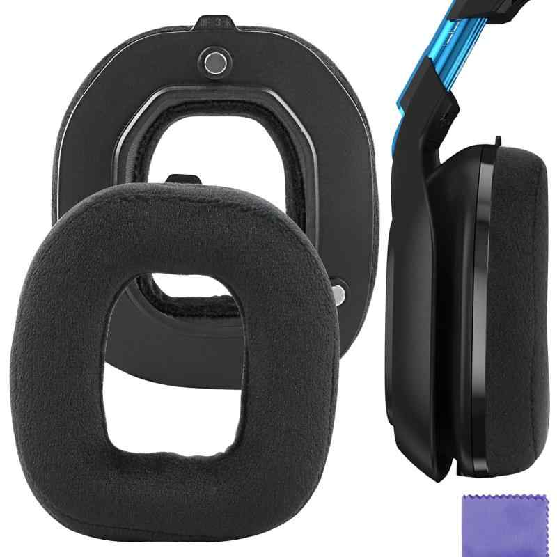 Geekria イヤーパッド Comfort 互換性 パッド ロジクール Logitech Astro A50 Gen 3 ヘッドホンに対応 パッド イヤー/イヤーカップ ベロア (黒)高品質のメモリーフォーム とベロアで作られたイヤーパッ...
