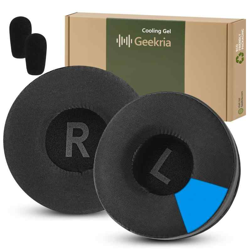Geekria イヤーパッド Comfort 互換性 パッド ロジクール Logitech Zone 301(981-001468), Zone 300, Zone 305 (981-001457) ヘッドホンに対応 パッド イヤー/イヤー...