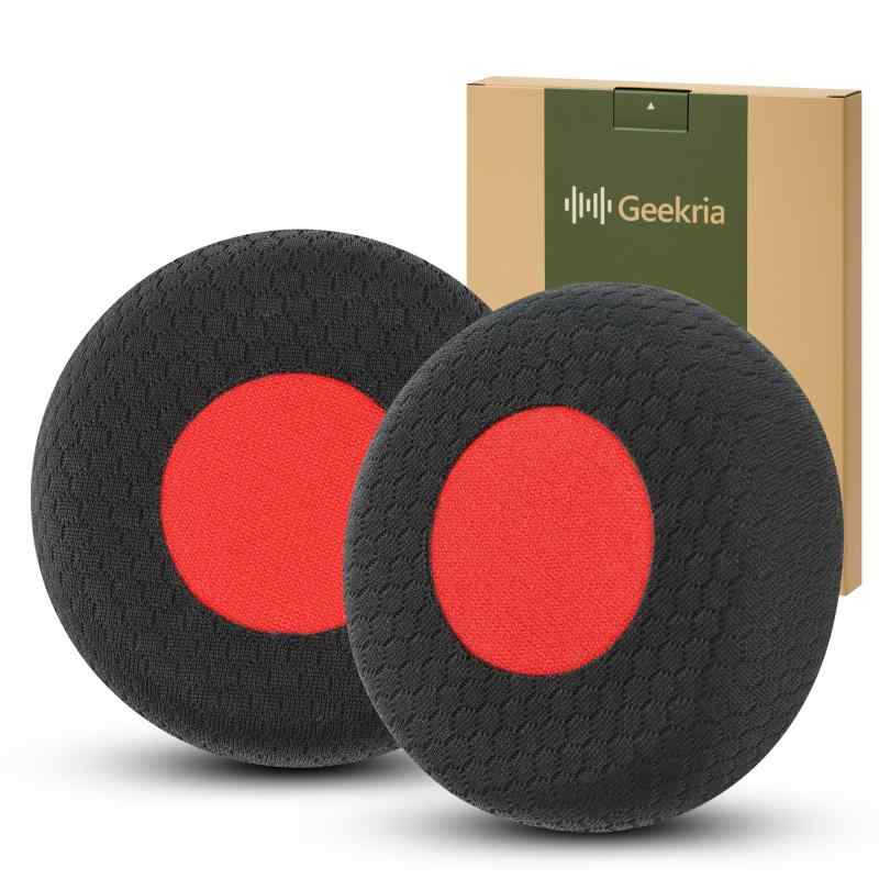 Geekria コンフォート メッシュファブリック 通気性 交換用イヤーパッド Jabra Evolve 65, 65UC, 65MS, 40, 40UC, 40MS, 30, 30II, 30US, 20, 20SE, 20UC, 20M...