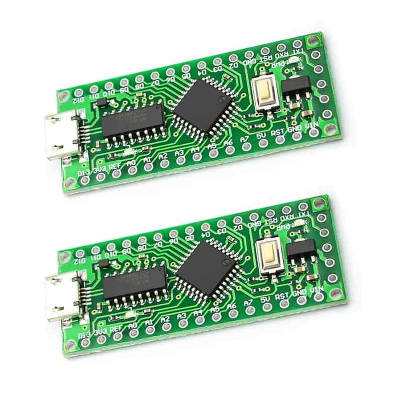 Hailege 2個セット LGT8F328P LQFP32 MiniEVB HT42B534 開発ボード Nano V3.0 の交換用 Nano 互換LGT8F328P LQFP32 MiniEVBチップセット: HT42B534Nano...