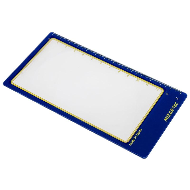 MIZAR-TEC（ミザールテック） ルーペ 2倍 薄型 loope ブックレンズ 読書用 カードルーペ