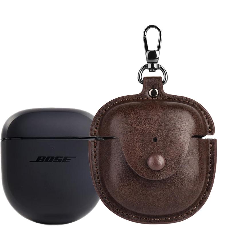 UIUIKA Bose QuietComfort Ultra Earbuds/Earbuds II 用 ケース Bose QuietComfort Ultra Earbuds ケース本革 PU革 Earbuds II レザーケース カバー ...