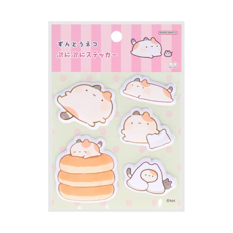 サンスター文具(Sun-Star Stationery) ずんどうネコ シール 立体