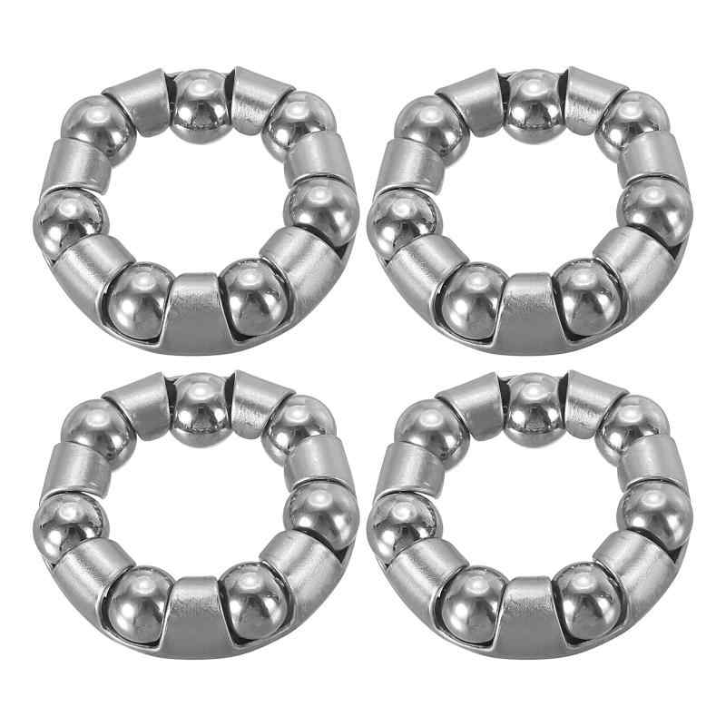 PATIKIL ボール 4個セット バイクボールクランクベアリング 15/64" x 7個 ステンレス製 アクセサリー バイクリアアクスル用 シルバーサイズ: カラー: シルバー; 素材: メタル; 外径: 2.5mm/0.98&...