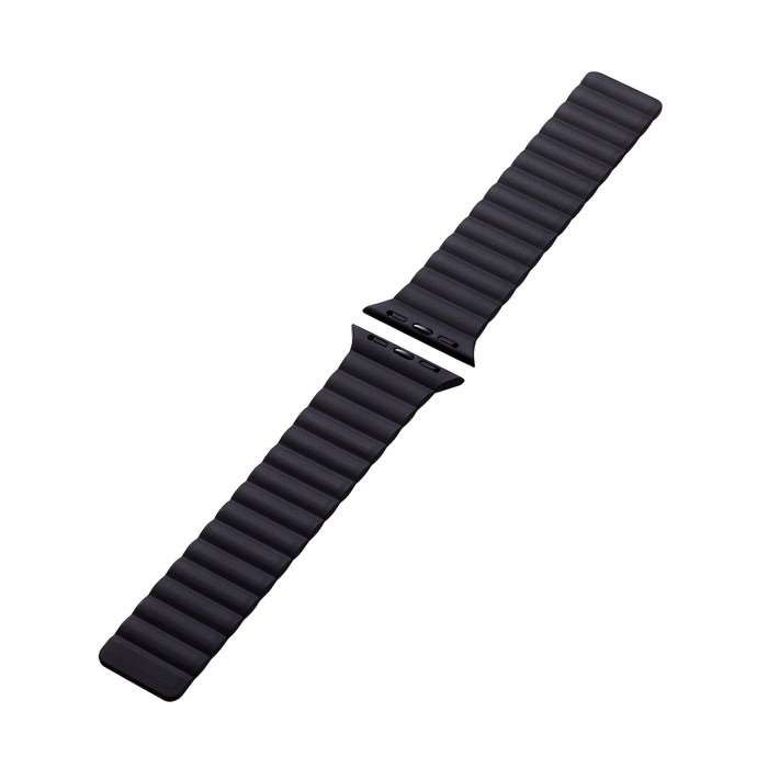 SEARCH WORD：アップルウォッチ バンド SE / Series 8 7 6 5 4 3 2 1 [ 41mm 40mm 38mm ] シリコン マグネット式 ベルト 耐衝撃 ブラック エレコム アップルウォッチ バンド SE シリ...