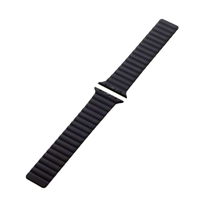 SEARCH WORD：アップルウォッチ バンド Ultra / SE / Series 8 7 6 5 4 3 2 1 [ 49mm 45mm 44mm 42mm ] シリコン マグネット式 ベルト 耐衝撃 ブラック×グリーン エレコム ...