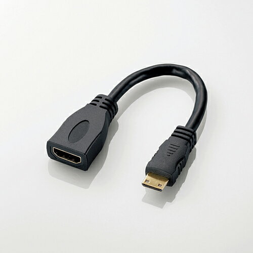 HDMI端子（タイプA）をHDMI-Mini端子（タイプC）に変換するHDMI変換ケーブルです。HDMI-Mini端子（タイプC）を持つタブレットやデジタルビデオカメラなどをテレビに接続することができます。サビなどに強く信号劣化を抑える金メ...