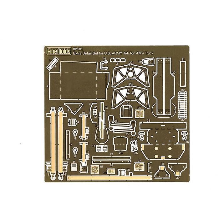 SEARCH WORD：ファインモールド 玩具 おもちゃ 模型 ホビー コレクション 趣味 1/4t 4x4 トラック用ディテールアップパーツ商品概要：1/4t 4x4 トラック用ディテールアップパーツ。商品仕様：■メーカー：ファインモール...