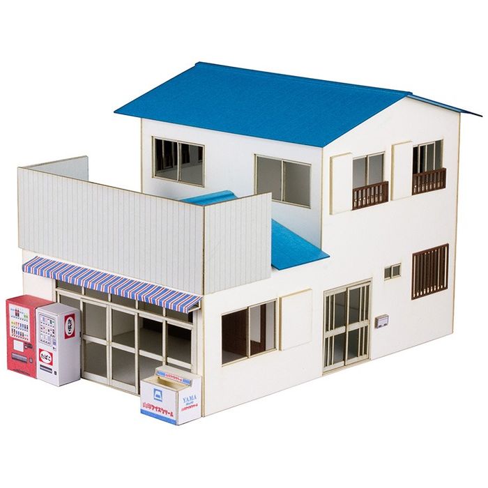 SEARCH WORD：PLUM（プラム） 玩具 おもちゃ 模型 ホビー コレクション 趣味 1/80ペーパーキット まちかどアクセサリーシリーズ 商店「よろずや」商品概要：1/80ペーパーキット まちかどアクセサリーシリーズ 商店「よろず...
