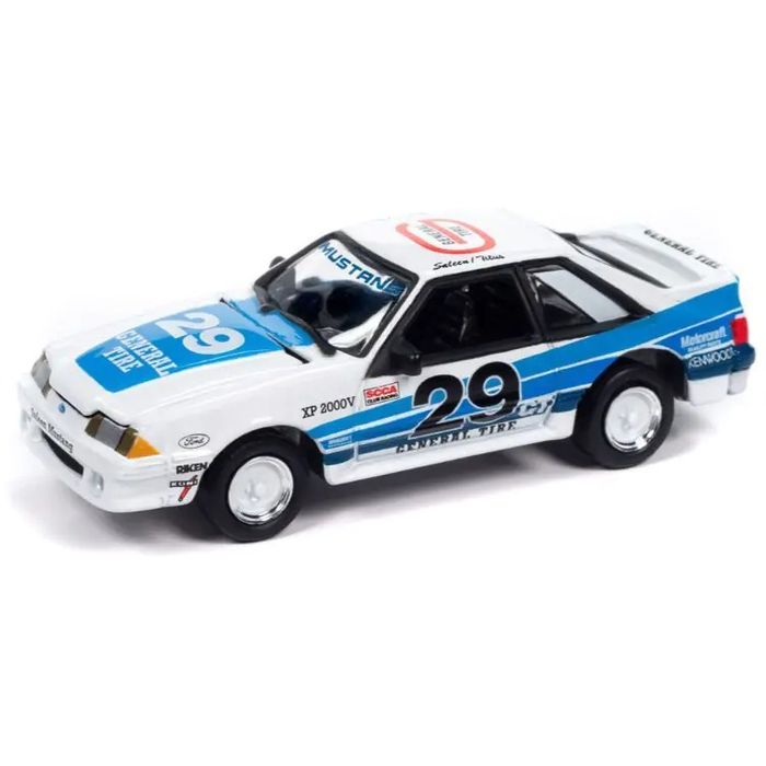 SEARCH WORD：京商 ミニカー モデルカー 模型 KYOSHO 玩具 ホビー おもちゃ 趣味 コレクション JOHNNY LIGHTNING 1/64 1988 フォード マスタング GT サリーン ブルー #29 JLCT014F...
