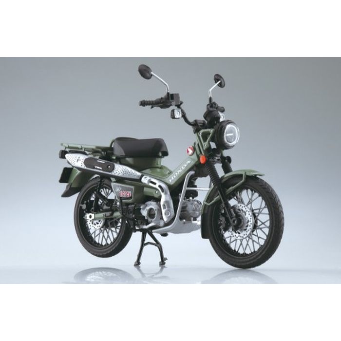 SEARCH WORD：AOSHIMA バイク 1/12 完成品バイク Honda CT125 ハンターカブ パールオーガニックグリーン 4905083112243 模型 ホビー 趣味 おもちゃ 玩具 商品概要：“ハンターカブ”として長く親...