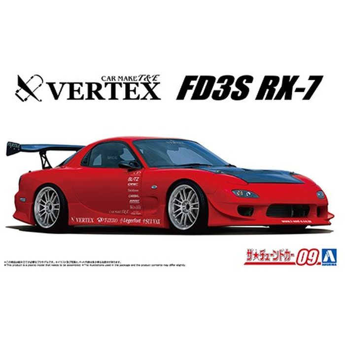 SEARCH WORD：AOSHIMA プラモデル ザ☆チューンドカー No.9 1/24 VERTEX FD3S RX-7'99(マツダ) 4905083201053 模型 ホビー 趣味 おもちゃ 玩具 商品概要：ザ☆チューンドカーNo....