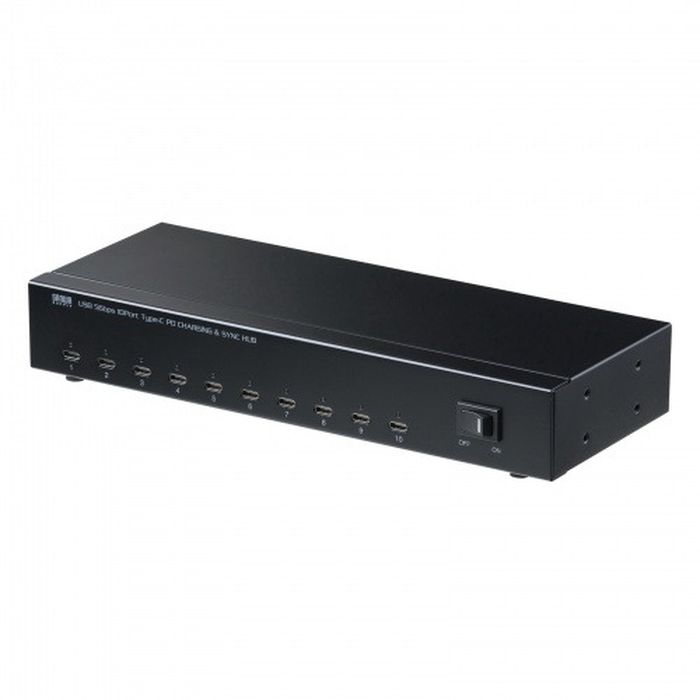 SEARCH WORD：サンワサプライ SANWA USB-5TCPS10N 4969887784334 USB 5Gbps Type-C 10ポートハブ商品概要：Type-CのiPadProやタブレットを最大10台同時に充電・同期できるU...