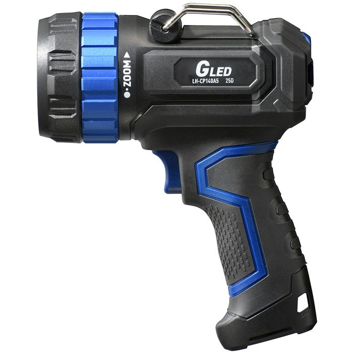SEARCH WORD：OHM LH-CP140A5 4971275817333 充電式GLEDライト 最大照射距離700m 1400 lm インジケータ付 商品概要：メーカー：オーム｜充電式GLEDライト(最大照射距離700m/1400 ...