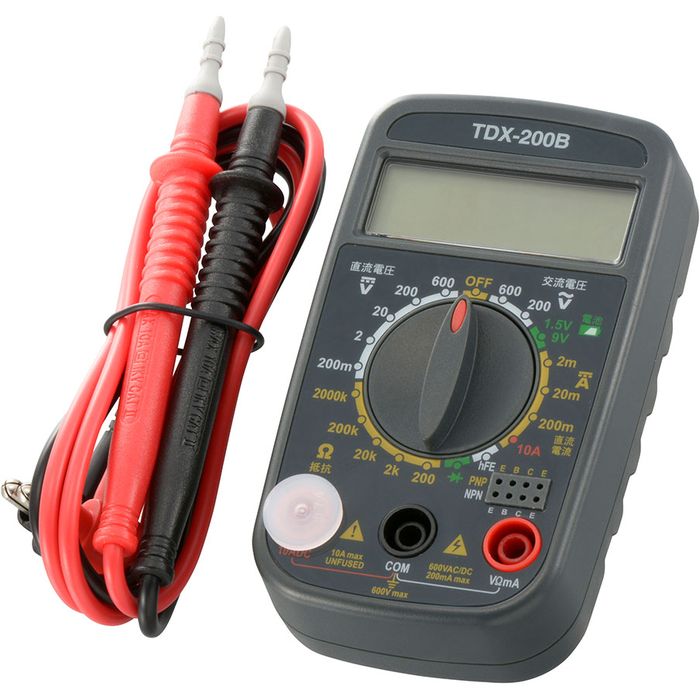 SEARCH WORD：OHM TDX-200B 4971275654037 デジタルマルチテスター 手のひらサイズ 006P乾電池×1個付属 商品概要：メーカー：オーム｜デジタルマルチテスター(手のひらサイズ/006P乾電池×1個付属)で...