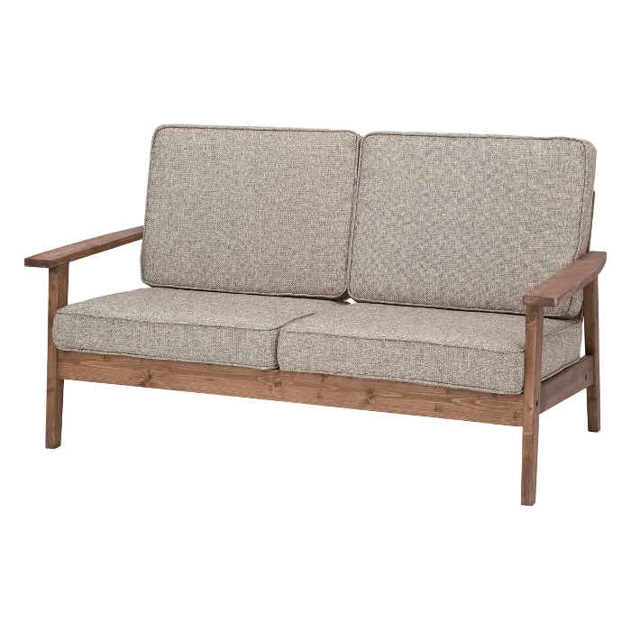SEARCH WORD：ソファ ソファー 2人掛け 2Pソファ 2シーター ラブソファ ラブソファー 木 木製 ウッド ウッド製 wood アーム 肘掛 肘掛け 肘かけ 木製フレーム 脚付き 脚 布張り 布貼り 布 生地 ファブリック so...