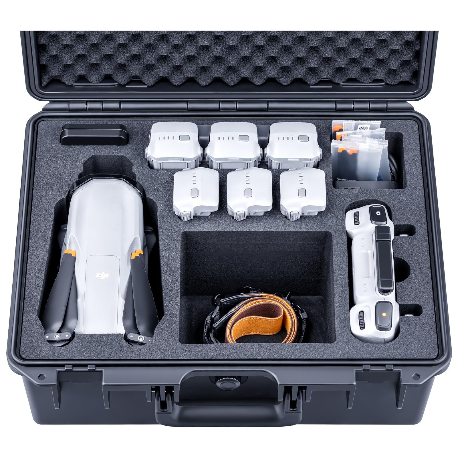 ・【対応機種】DJI Air 3S/Air 3 本体、最大でバッテリー7個、DJI RC2/RC-N3 送信機、充電器、充電ハブ、プロペラ、フィルターケースと他のアクセサリーを収納可能、より広くてフレキシブルなスペースを提供します。・【内部...