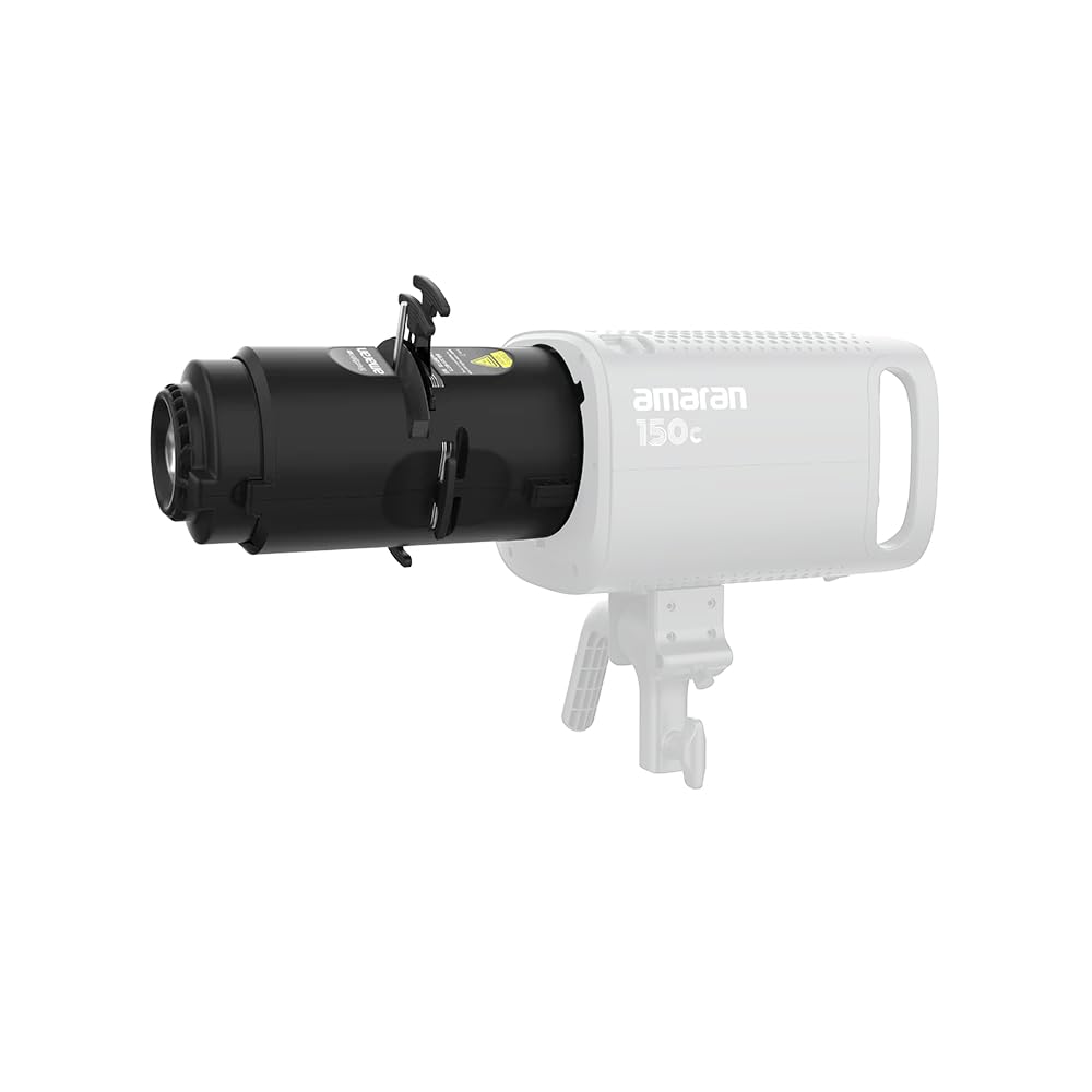 ・整形可能なスポットライト： Spotlight SE は、最大出力 300W のボーエンズ マウント点光源ライトを、均一なビームを備えた整形可能なスポットライトに瞬時に変換するように設計された、amaran のボーエンズ マウント高精度投...