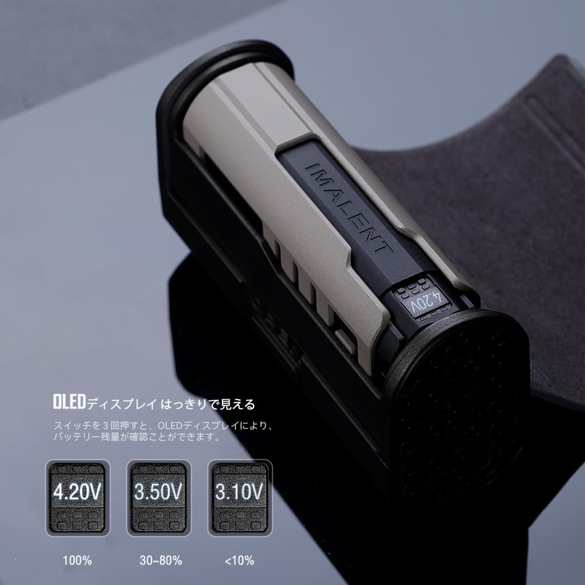 ・「1200ルーメン高輝度照明+最長42時間稼働」 LD35の最大輝度は1200ルーメンで、アウトドアでも十分の明るさを提供でき、328メートルの最大射程に達し、低ルーメンモードでも遠く照らします。ローモードで最長42時間使用でき、緊急用、...
