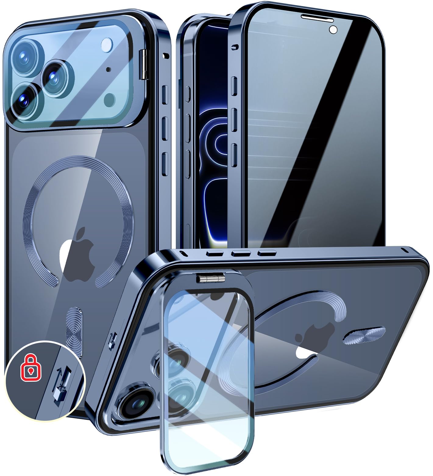 ・【多機能隠しスタンド&カメラレンズ保護】このiphone 17 pro max ケース には、隠しレカメラマウントとレンズ保護という革新的な二重機能が付属しています。 超軽量のアルミニウム合金製レンズマウントは、30,000回以上の開閉テ...