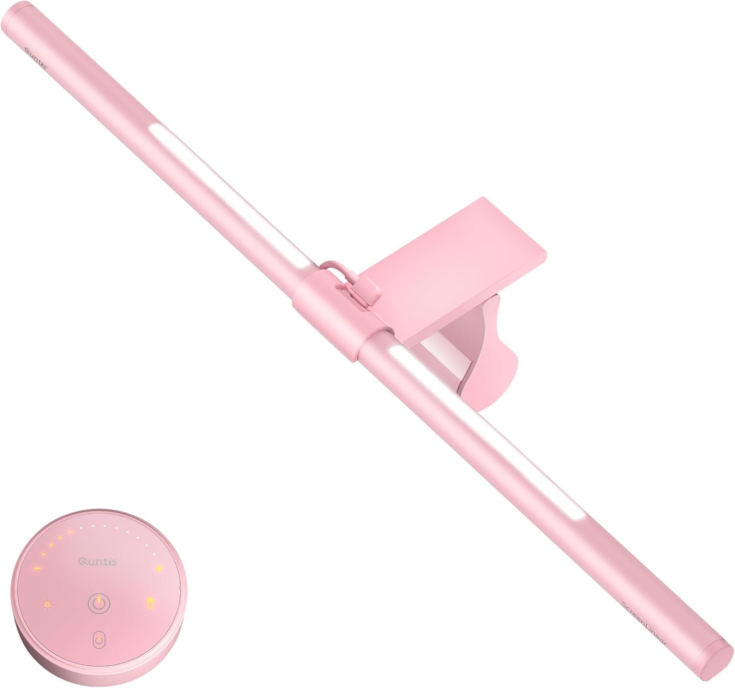 ・品位あるピンクデザイン：　Quntis Glow Pink モニターライトは機能と美感を融合しています。夜遅くまでのデスクワークのパートナーとして、また空間に繊細な魅力を添えます。重たいデスクライトにさようならして、シンプルなディスプレイ...
