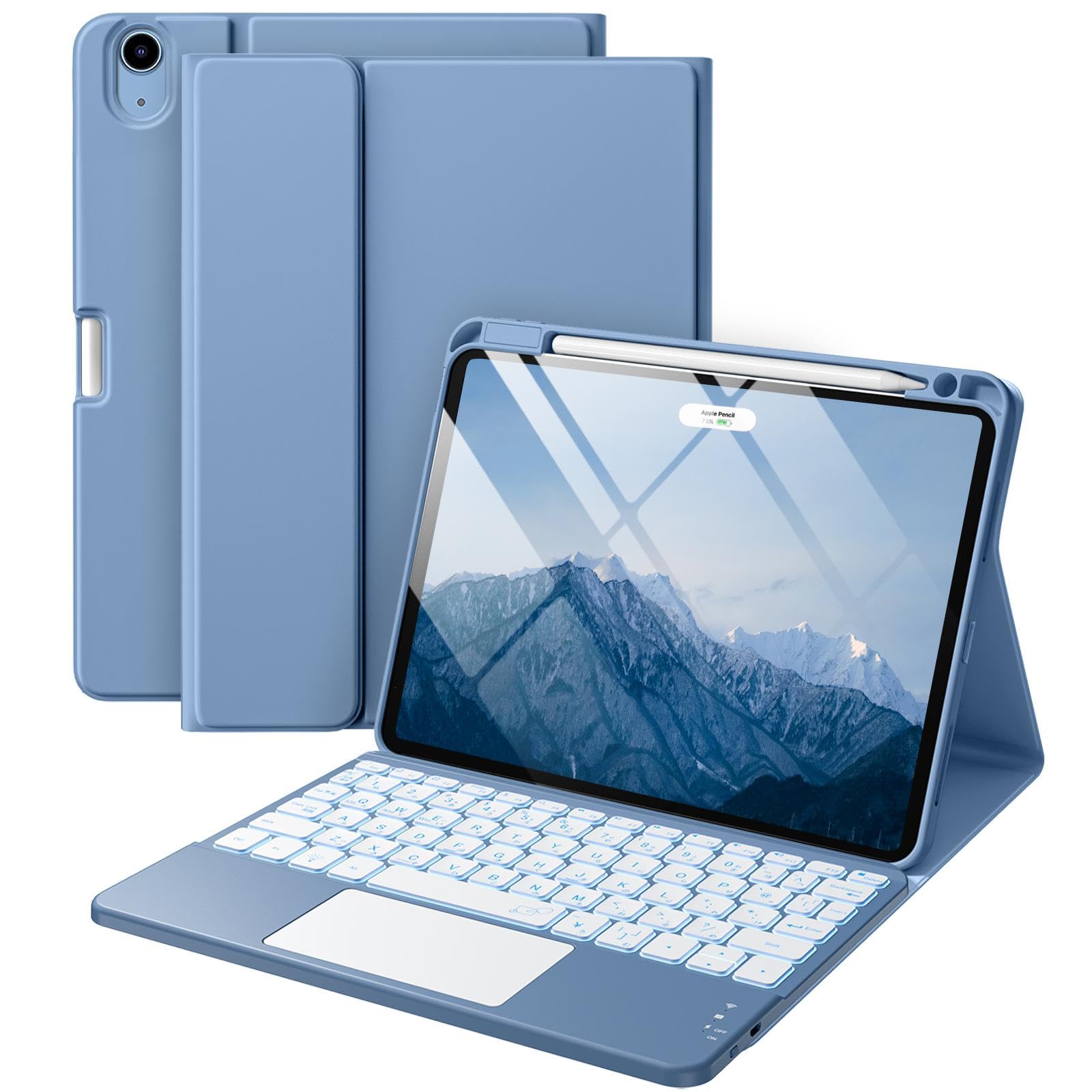 ・【iPad用 air11(M3/M2)/air5/air4キーボードケース】このキーボードカバーはipad用 Air 第7世代(M3)2025春発売（モデル：A3266/A3267/A3270）ipad用 Air 第6世代(M2)2024...