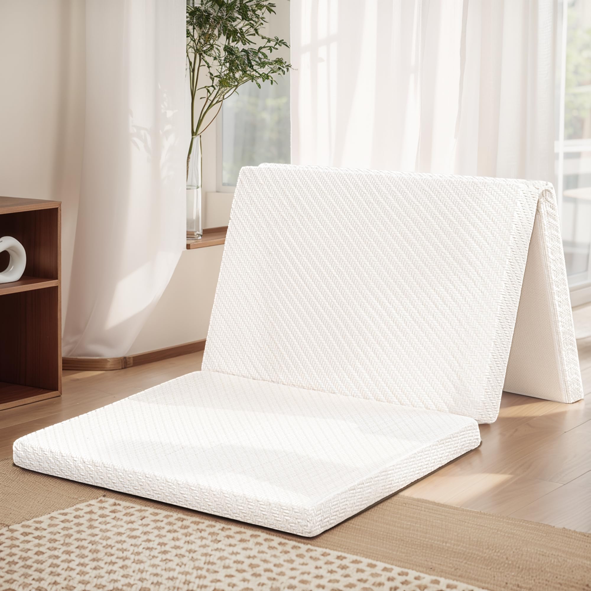 ・【商品情報】サイズ：幅140x長さ195x厚み6cm(ダブル)；側生地：ポリエステル100％ 中材：高反発ウレタンフォーム(密度30D、180N);【梱包サイズ】幅26×奥行26×高さ78;【重量】約7.8kg・【高反発のサポート力】30...