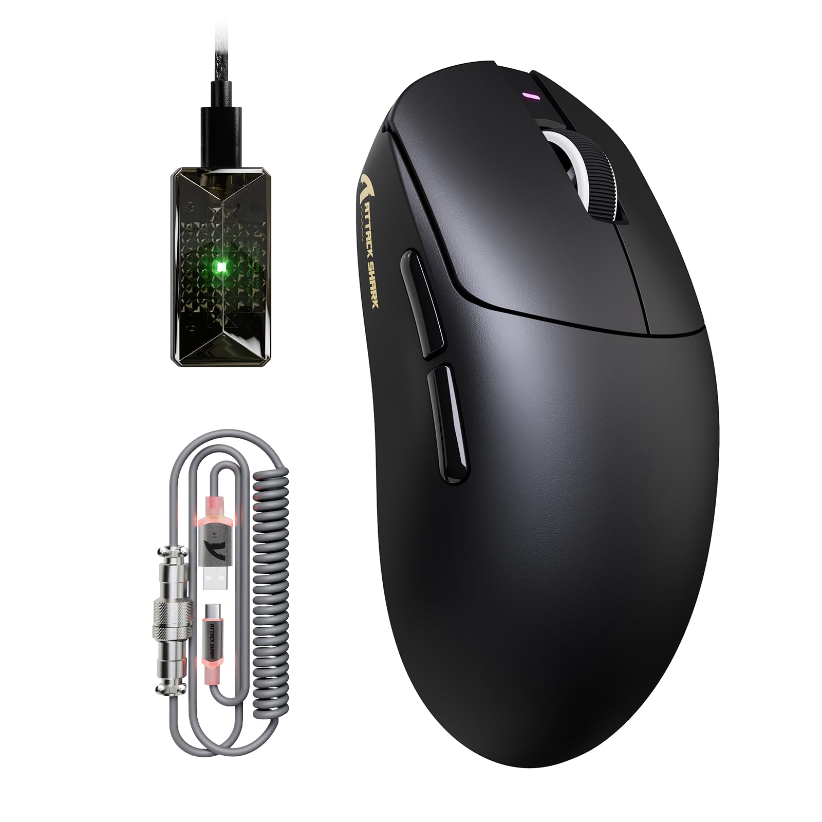 ・技術基準適合証明番号：219-259715・【有線/無線デュアルモード 8000Hz 競技レベル応答】ATTACK SHARK X8ULTIMATE ゲーミングマウスは、有線 / Bluetooth / 2.4GHz 3モード対応の低遅延...