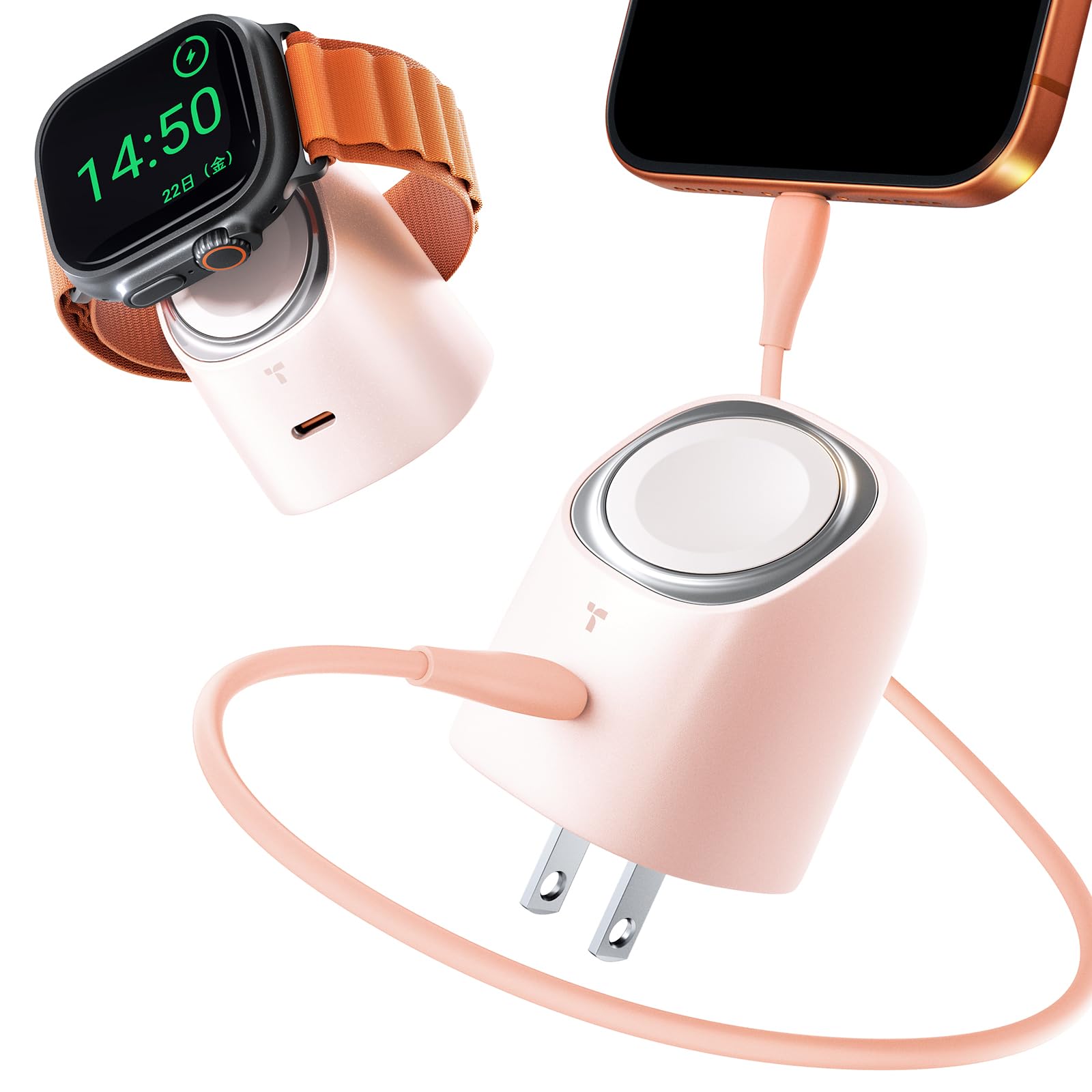 ・1台2役で妥協のない充電体験を：TORRAS FlashEyeなら、iPhoneとApple Watchの2台を、たった1台で充電でき、もう複数のアダプタを持ち歩く必要はない！「ポーチの中身は減らしたいけど、充電スピードや利便性は妥協した...