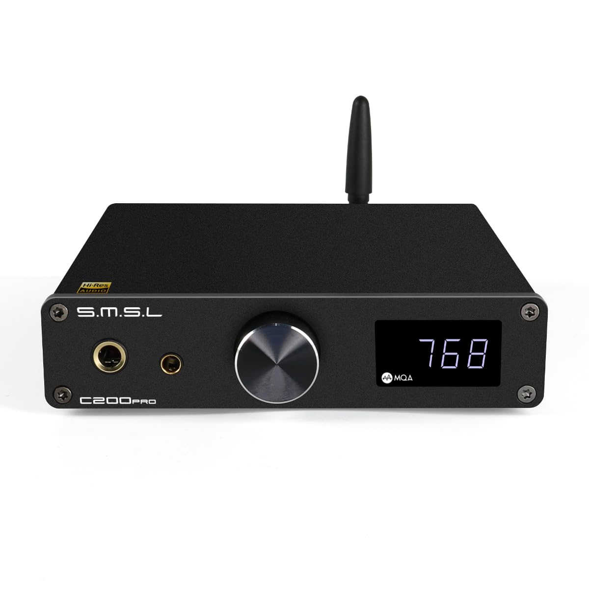 ・SMSL C200PRO USB DAC Amp：USB Type C/Optical/Coaxial/Bluetooth信号を4.4mm/6.35mmヘッドフォンおよびRCA/TRS信号に低歪みと広いダイナミックレンジで変換・低ノイズ＆...