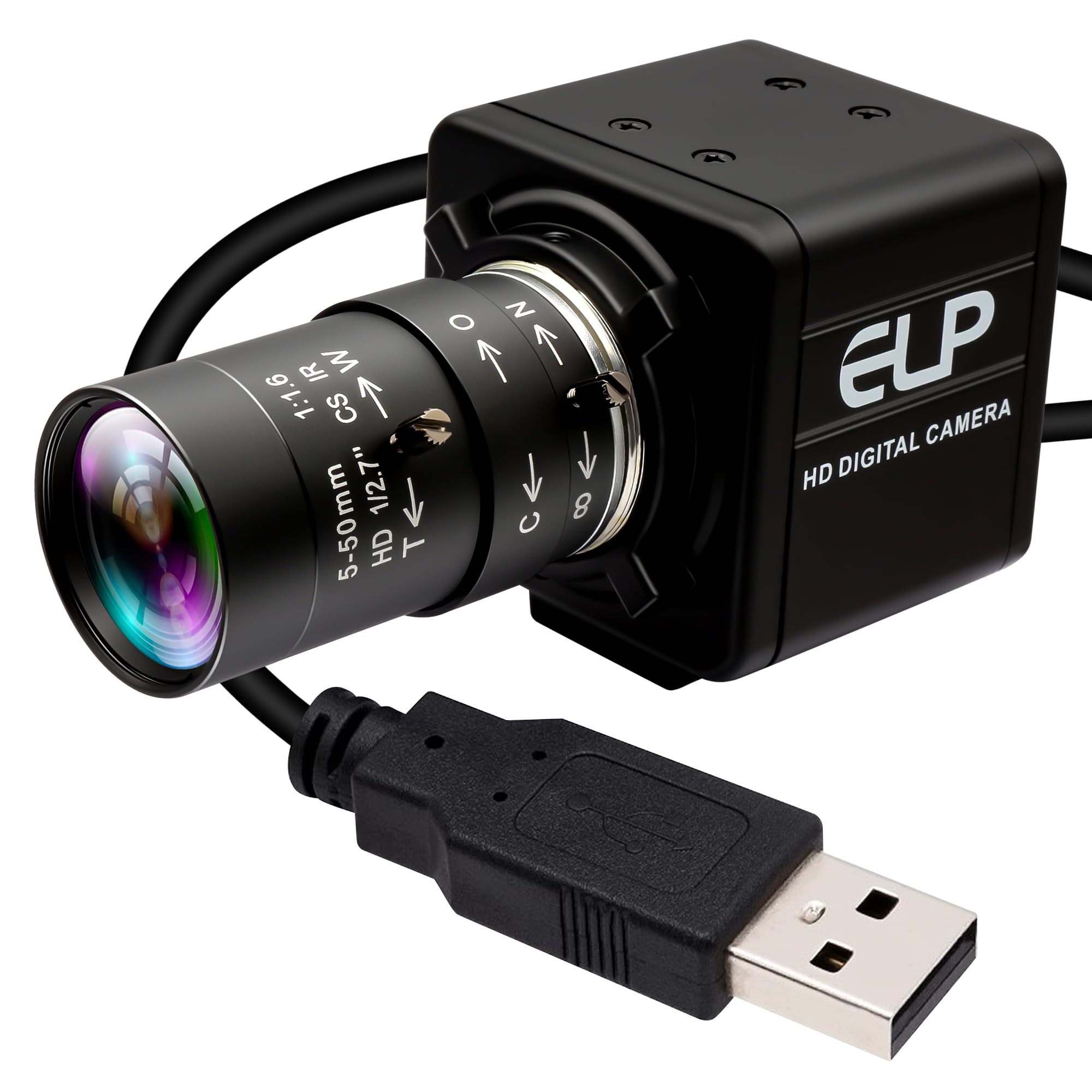 ・最大260fpsの高速撮影：この2MP USBカメラは、1080P 60fps、720P 120fps、360P 260fpsの高速撮影に対応し、動きの速い被写体も滑らかな映像で捉えます。動画撮影、スタジオ撮影、スポーツ分析、産業検査、D...