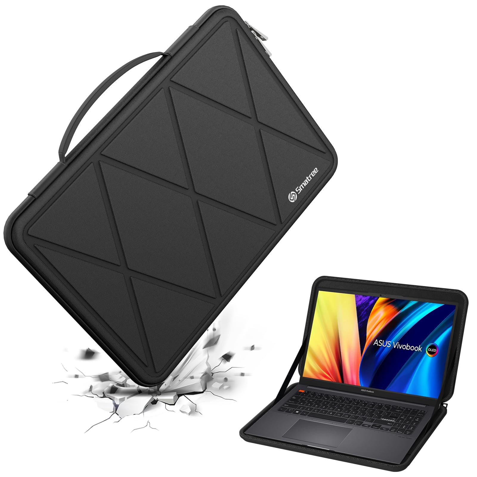 ・【モデル番号 :X8274】ケースの内寸36.6x23.7x2.4cm (14.4x9.3x0.9インチ)。・【互換性】(1)15.6インチ ASUS Vivobook 15X OLEDノートパソコン、(2)15.6インチ ASUS P1...