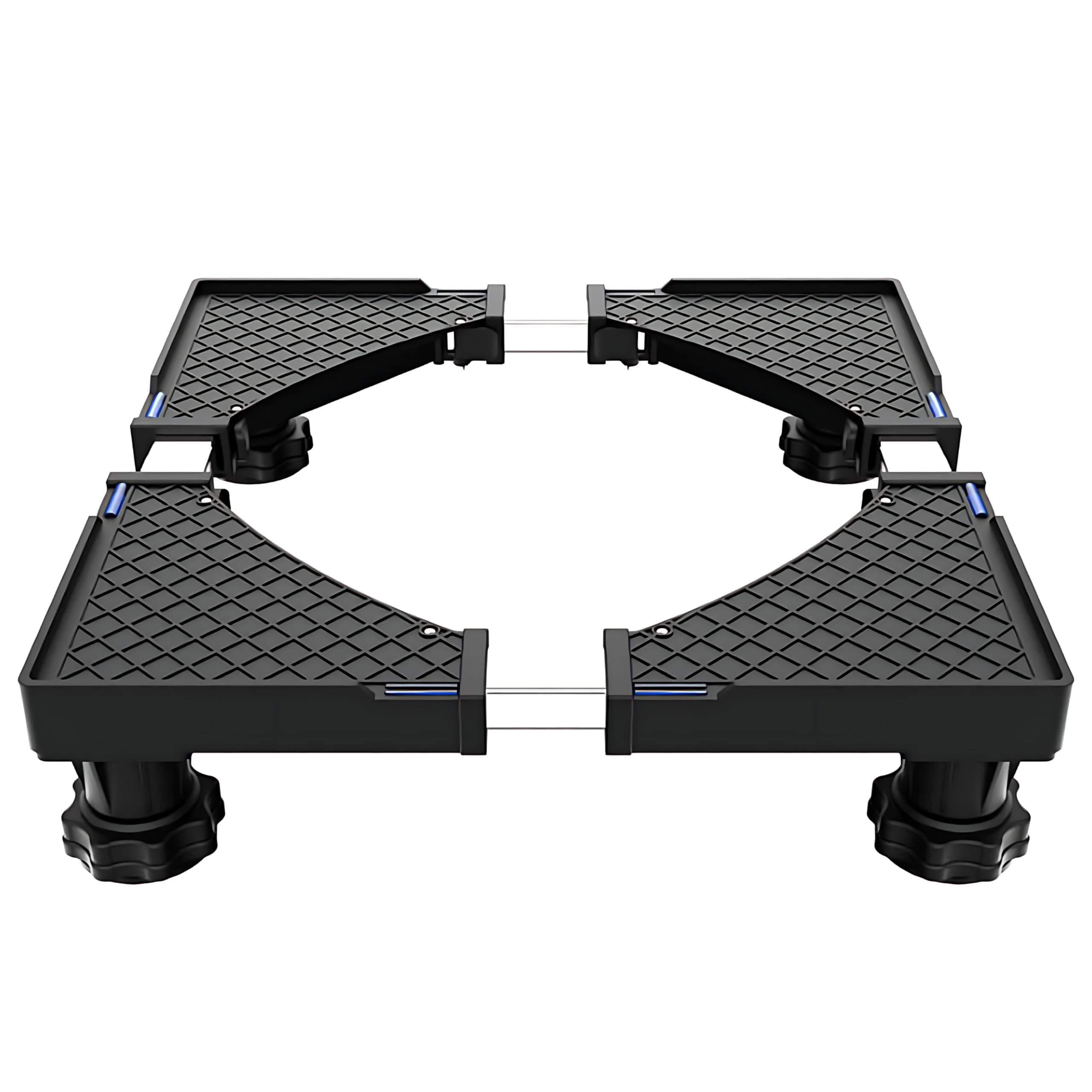 ・【商品仕様（調節可能）】幅/奥行き：46-77cm 安全ロックを押すだけでサイズが簡単に調節できます。ジャッキ高さ：13-15cm（調節可能）　耐荷重 約500kg 手作業で測定すると1 ~ 2cmの誤差があり。・【安定性アップ】頑丈なジ...