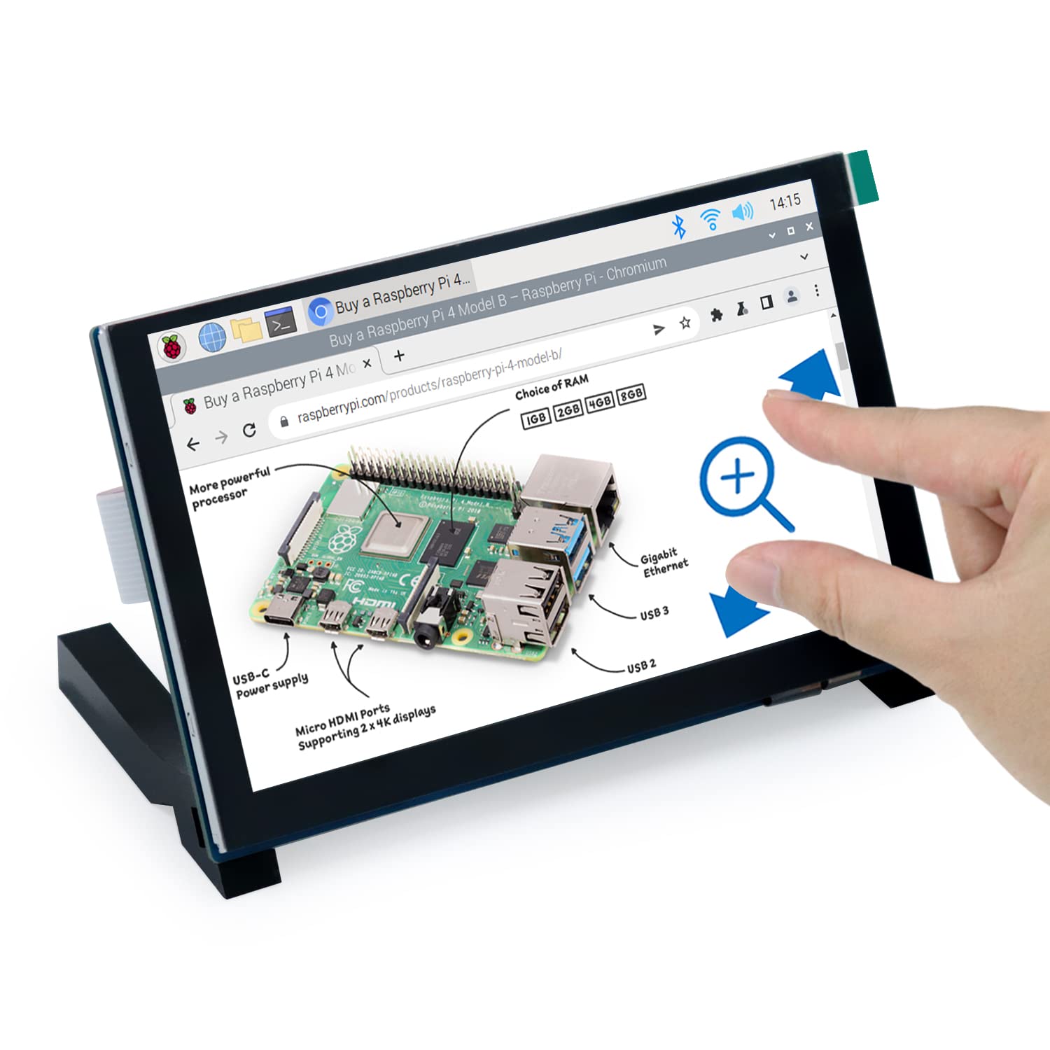 ・Raspberry Pi向けに特化：ディスプレイポート（Raspberry Pi 5ではCAM/DISP、4とそれ以前はDISPLAY）に接続するだけで良い・互換モデル：Raspberry Pi 5 / 4B / 3B+ / 3B / 3...