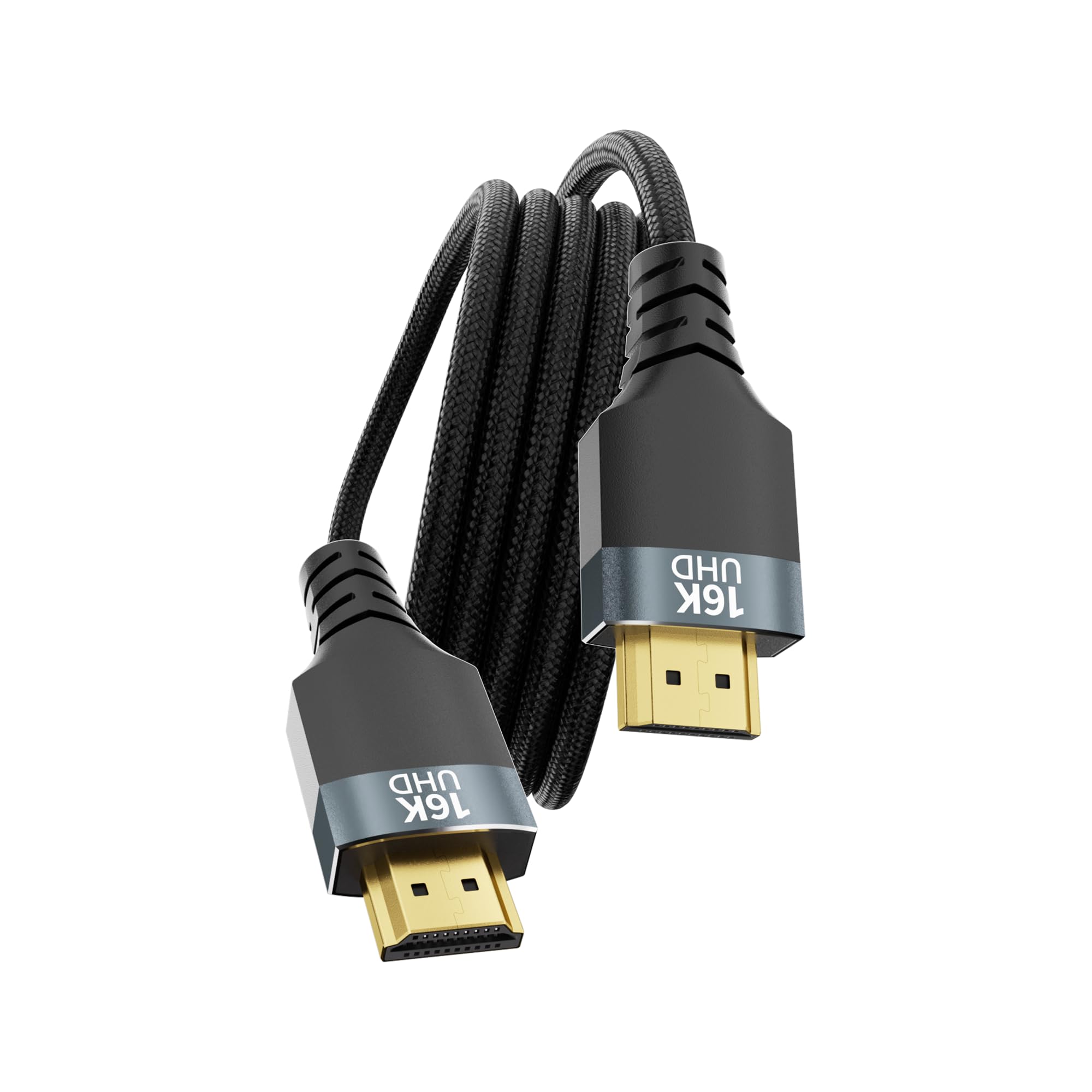 ・16K@60Hz ・ 最高パフォーマンス：この超高速 HDMI 2.2 ケーブルは 16K/10K/8K/4K の解像度に対応し、全仕様を網羅しています：16K@60Hz/30Hz、10K@120Hz、8K@60Hz/120Hz/240H...