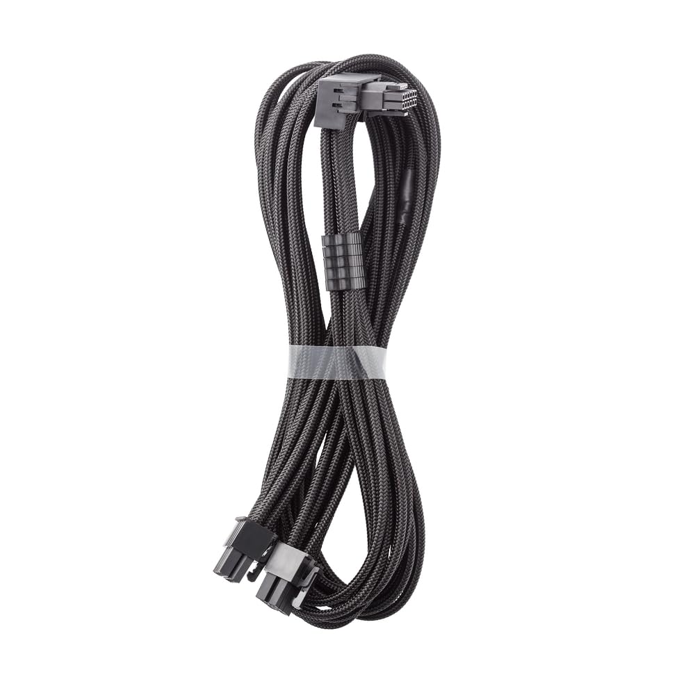 ・Corsair PSU用・16ピン-2 x 8ピンPCI-e・90°StealthSenseコネクタ・600Wを完全サポート・プリインストールされたクローズドケーブルコームCableMod Cシリーズ Pro ModMesh スリーブ 1...