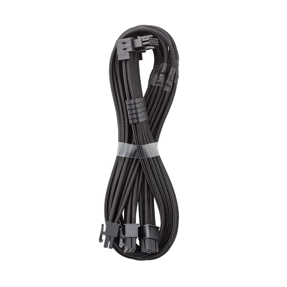 ・Corsair PSU用・16ピン-3 x 8ピンPCI-e・90°StealthSenseコネクタ・600Wを完全サポート・プリインストールされたクローズドケーブルコーム