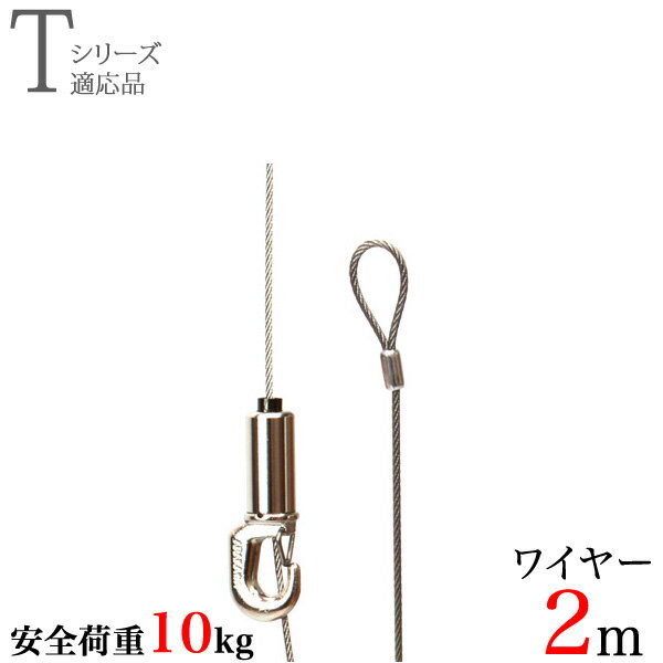 ピクチャーレール用のハンガーです。付属のフックにはロック機構が付いているので落下の心配がありません。直径1.2mmのワイヤーを使用している住宅用タイプのハンガーです。高品質なハンガーで様々なシーンでご使用頂けます。耐荷重10kg、組成：ステ...