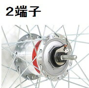 27インチ用 フロントホイール【電池、ダイナモ操作不用の自動点灯用】素材:アルミ仕様:スポーク:36本 #14 292/292バルブ穴:英 /米式特徴:軸長:150mm/エンド幅93mm特徴:通勤・通学車をオートライト仕様に変更したい時