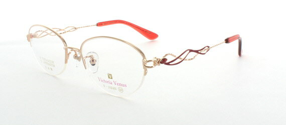 商品詳細 美しいテンプルデザインが横顔を華やかな印象にしてくれます。 《商品説明》 ＜ブランド＞ヴィクトリアビーナス カテゴリー 婦人 フレーム形状 ナイロール サイズ レンズ幅 50.0　鼻幅 17.0 テンプル長 135.0 天地幅 3...