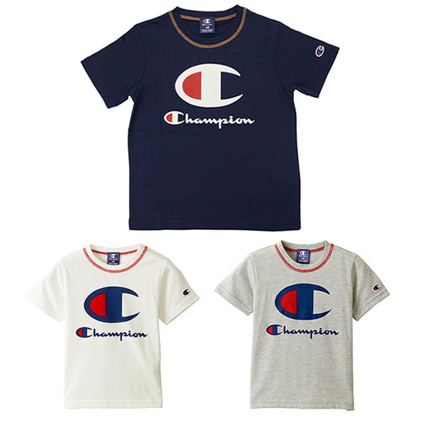 チャンピオンロゴを大きくあしらったチャンピオンらしいカジュアルTシャツ ■カラー オフホワイト/ネイビー/杢グレー ■素材 本体 ポリエステル65%/コットン35% リブ部分 ポリエステル60%/コットン35%/ポリウレタン5% ■サイズ ...