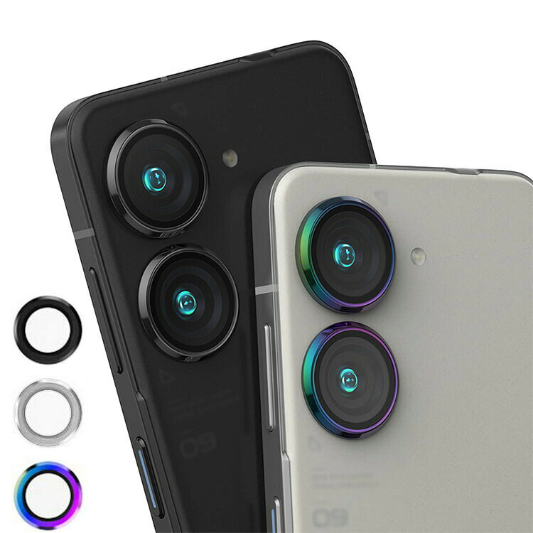 ASUS Zenfone 9 カメラカバー ガラスフィルム カメラ保護 レンズカバー エイスースゼンフォン 9 強化ガラス アルミ レンズ保護 保護フィルム 【対応機種】ASUS Zenfone 9 【素材】アルミ + 強化ガラス ※製品改...