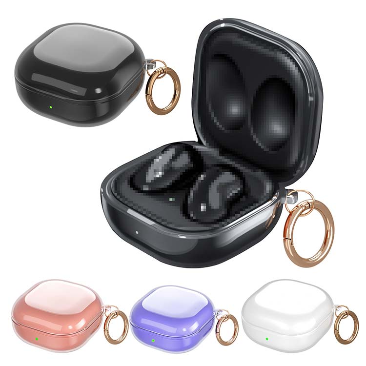 Galaxy Buds FE クリアケース 透明 TPU シンプル カラビナ付き 保護カバー おすすめ おしゃれ ギャラクシー バッズ FE カバー 傷防止 ケース ワイヤレスイヤホン 保護ケース カバー 【対応機種】Galaxy Buds...