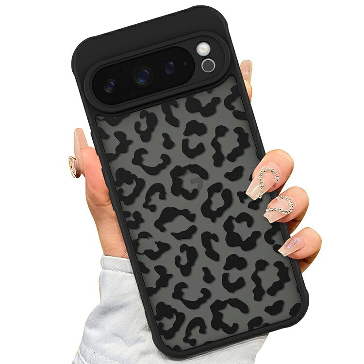 Pixel9 ケース Pixel9 Pro / Pixel 9 Pro XL カバー ヒョウ柄 背面半透明 TPU + プラスチック Google グーグル ピクセル9 ピクセル9 プロ ピクセル9プロ XL スマホケース おしゃれ 人気 ...