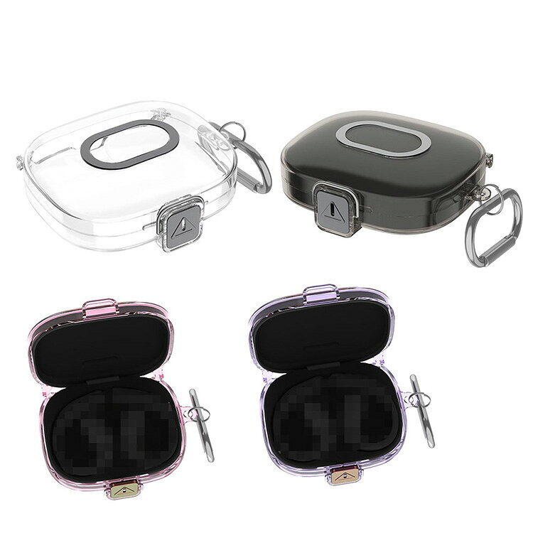 Shokz OpenFit Pro ケース クリア TPU 透明 カラビナ付き 保護カバー 傷防止 おしゃれ シンプル ショックス オープンフィットプロ ワイヤレスイヤホン 充電ケース カバー 【対応機種】Shokz OpenFit Pro...