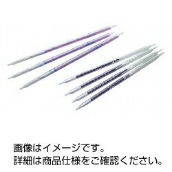 北川式ガス採取器に使用する検知管です。ガス採取器の先端に取付けて、ハンドルのポンピングを行い空気を採取し、検知管の変色した部分の目盛を読み取るだけでガス濃度がわかります。