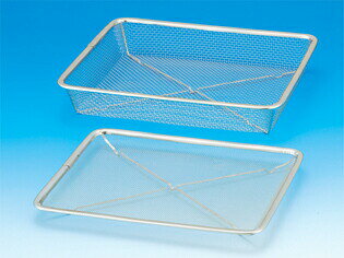 角バットと組合せて、水切りにご使用ください。品名:深-12取外形寸法(mm):323×253×55Hメッシュ：6.5線径：深型0.65mm