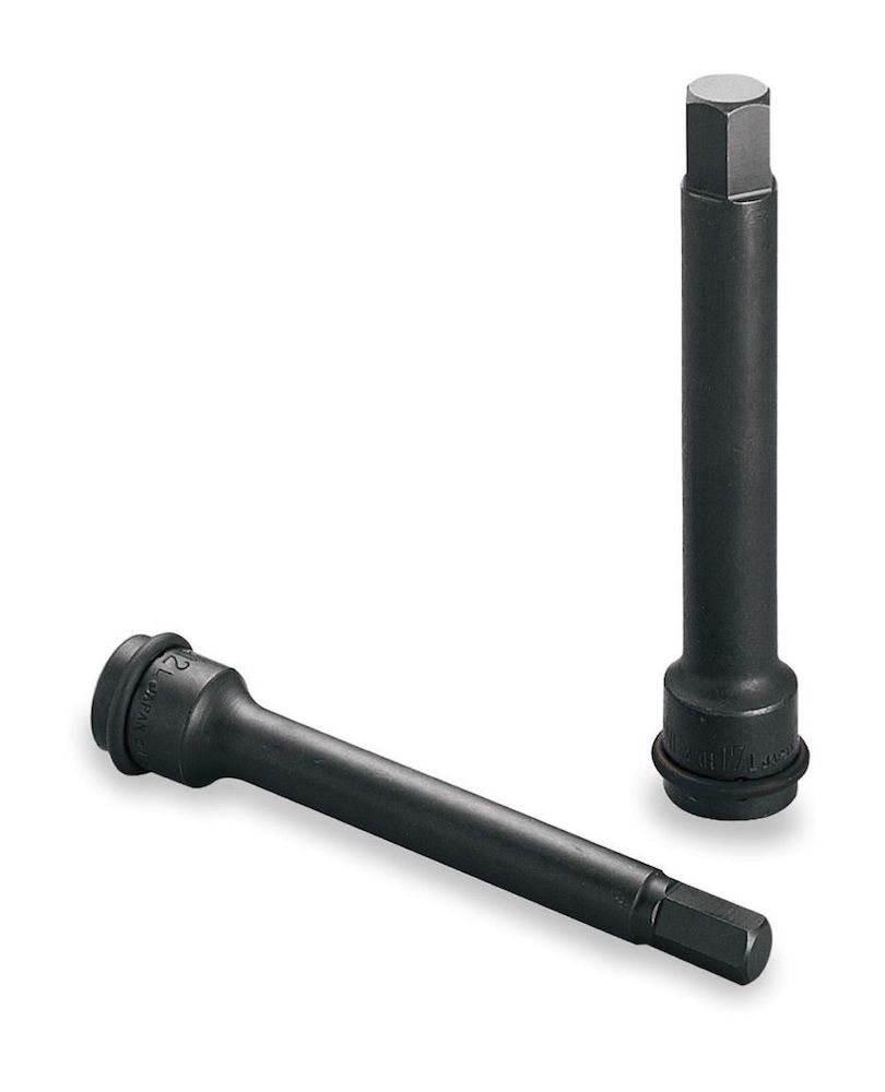 差込角dr.：12.7mm 全長：ロング 二面幅寸法S：14mm 寸法D：25mm 寸法L：150mm 寸法L1：20mm ピン適応製品番号：PIN3522S Oリング適応製品番号：RINGP22AS 質量：260g関連商品TONE インパ...