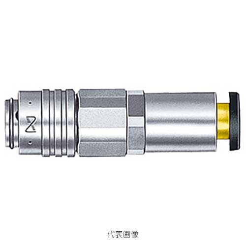 【仕様】 ●チューブフィッター付 ●使用流体：空気 ●使用温度範囲：-20〜80℃ ●最高使用圧力：1.0MPa ●片路開閉型 ●適合カプラ:日東工器ハイカプラシリーズ ●耐圧力(MPa)：1.5 ●相手側チューブサイズ(mm)：外径φ6 ...